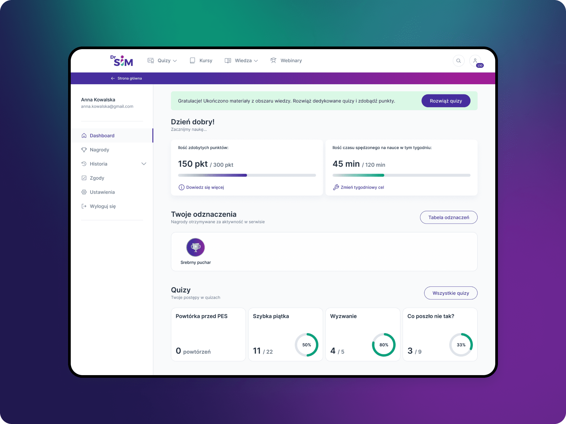 300.codes case study: Dr Sim – gamifikowana platforma LMS dla lekarzy